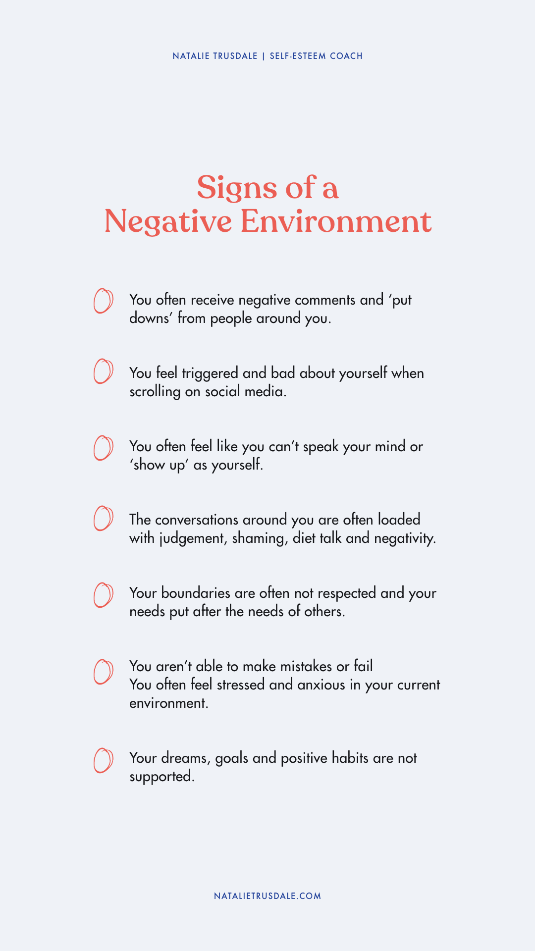 Create a Positive Environment | Natalie Trusdale