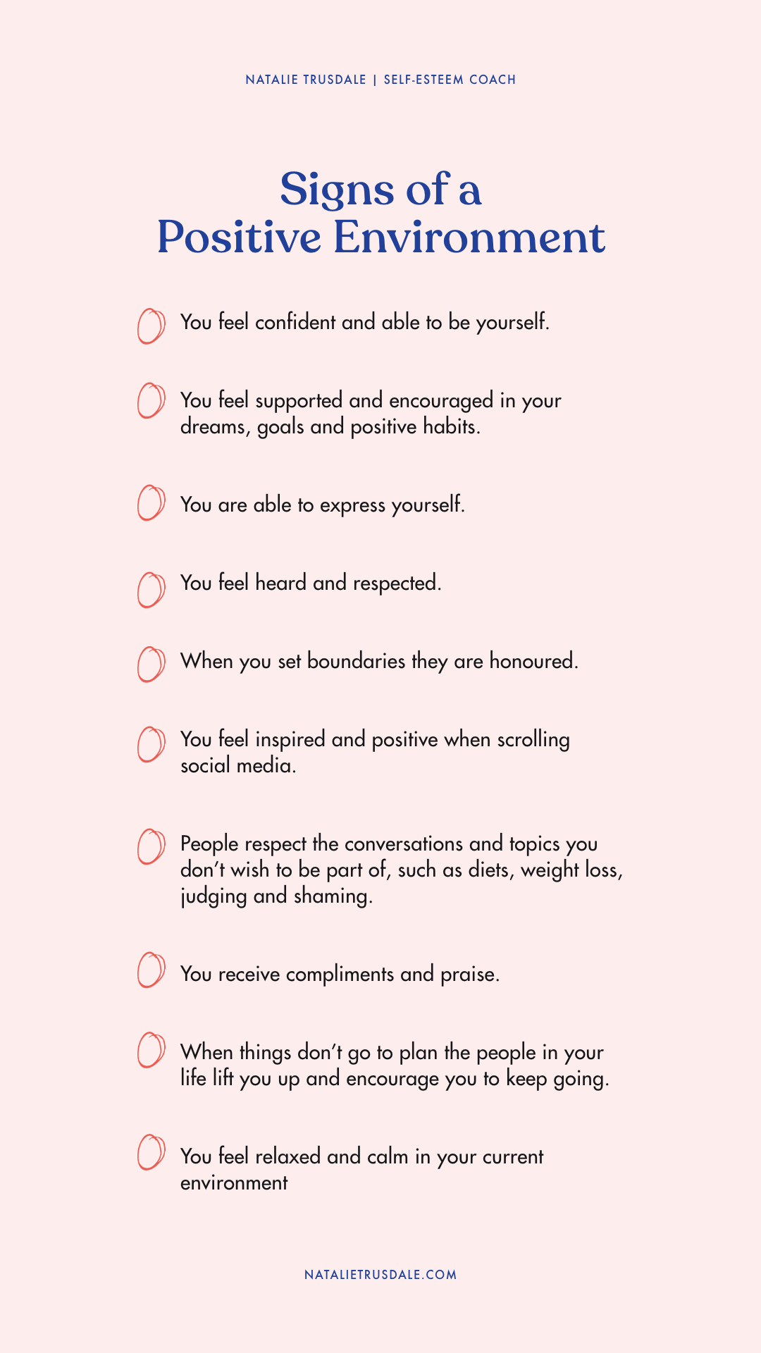 Create a Positive Environment | Natalie Trusdale